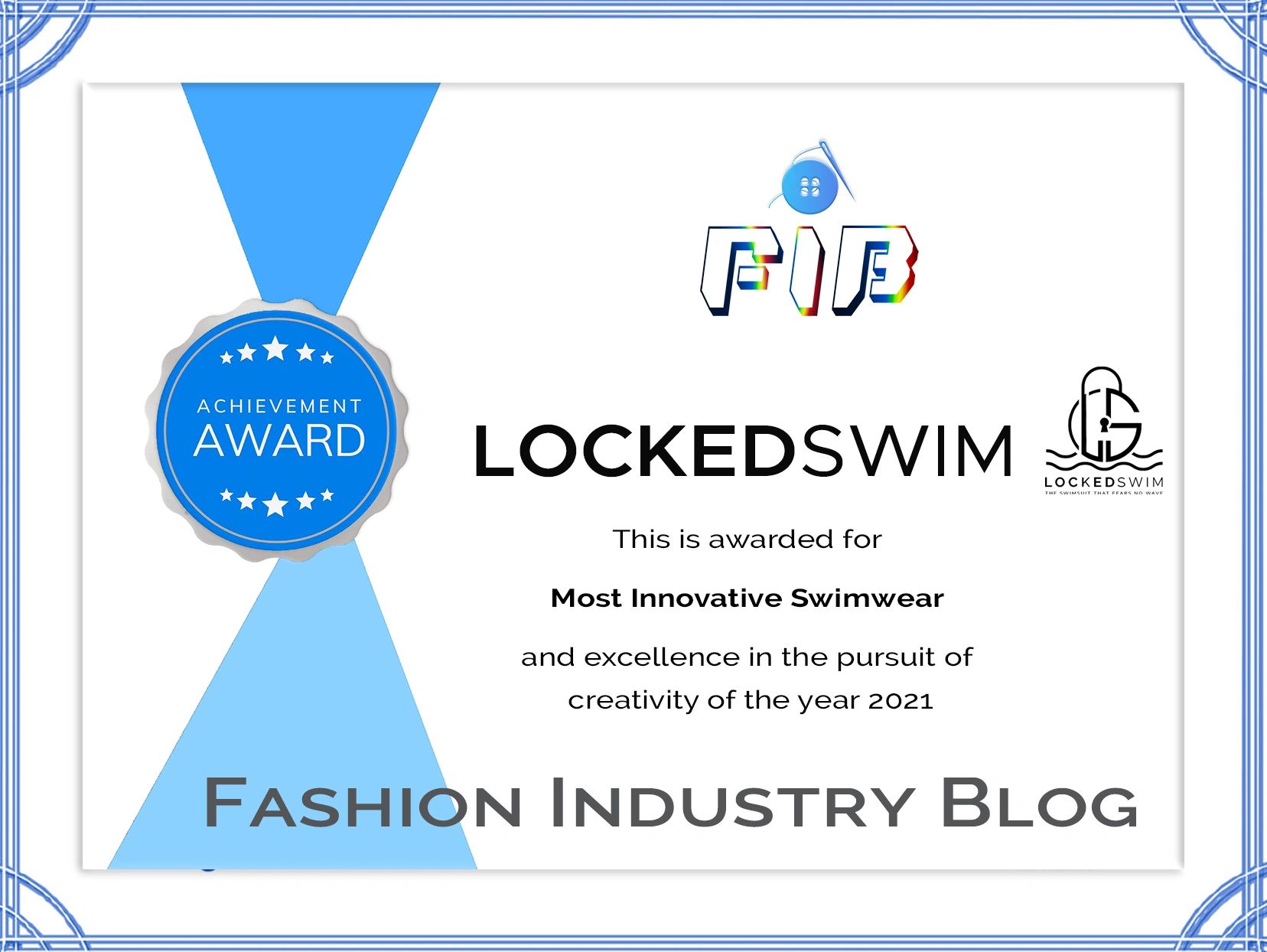 2021 Fashion Industry Blog Award for the Most Innovative Swimwear