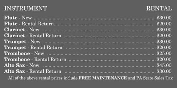 Instrument Rentals