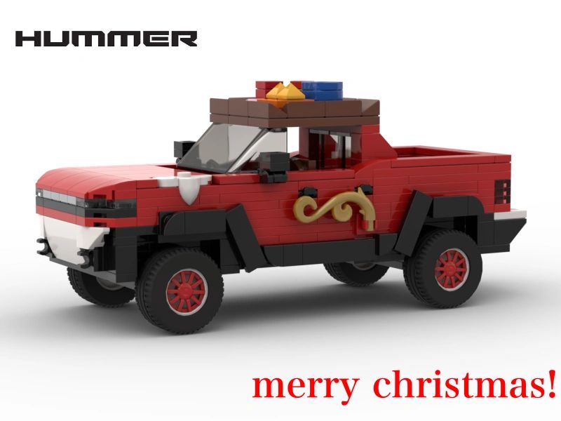 santa's EV (2022 hummer EV) sleigh truck