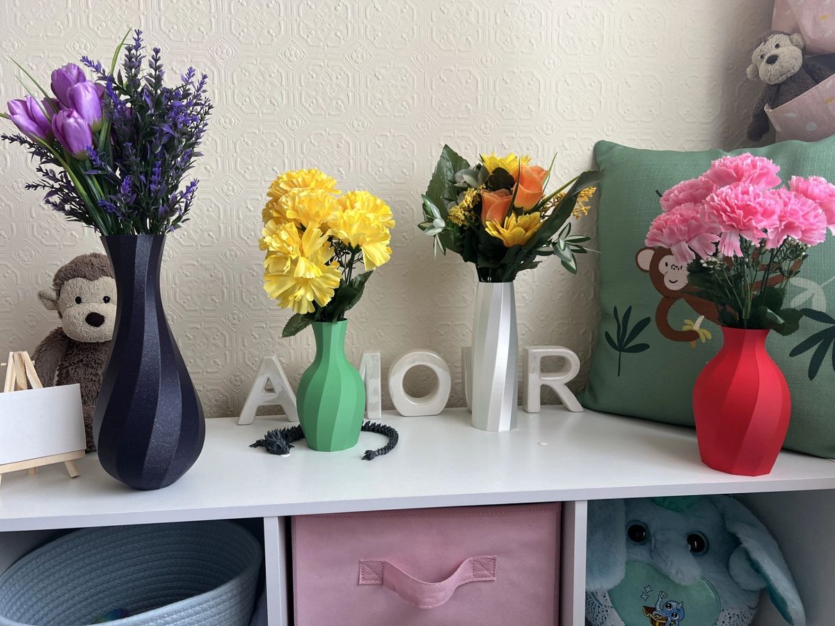 3D Printed Polygon Twist Vase