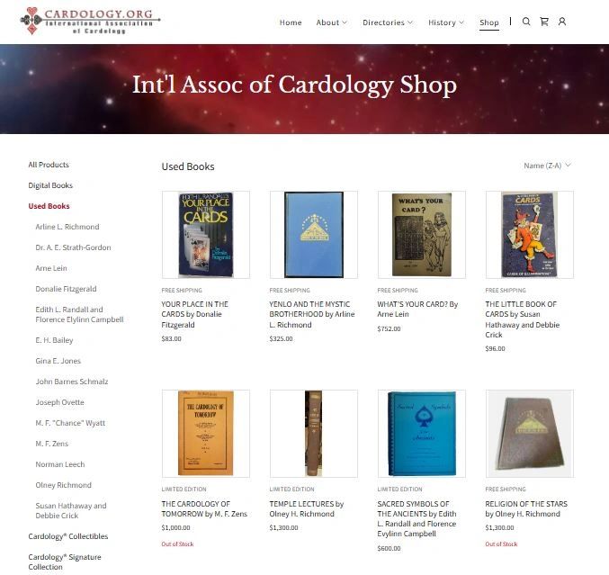 World's Largest Cardology Source and Selection!