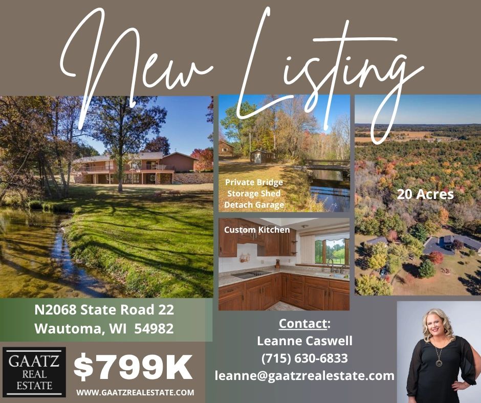 N2068 State Road 22, Wautoma, WI 54982