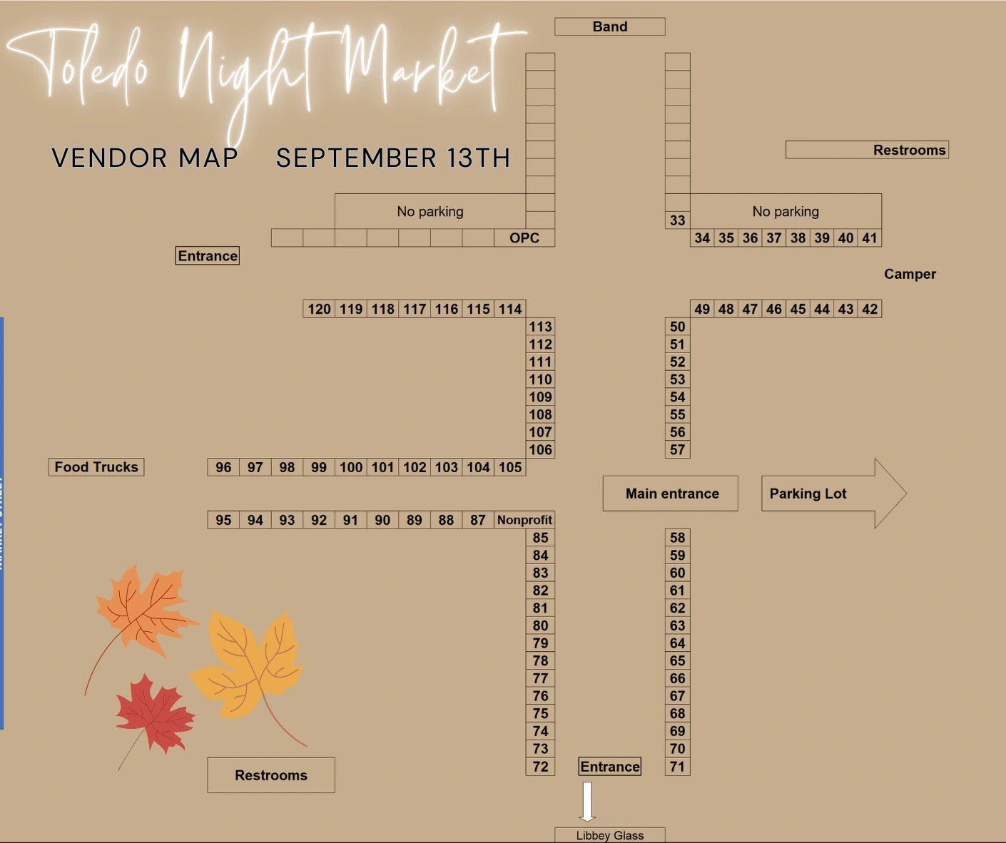 Vendor Map | Toledo Night Market