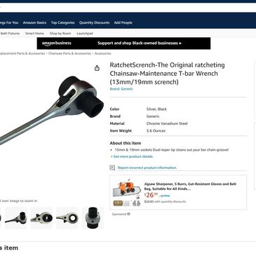 Scrench - Ratchetscrench Scrench Chainsaw Ratchet Wrench Tool