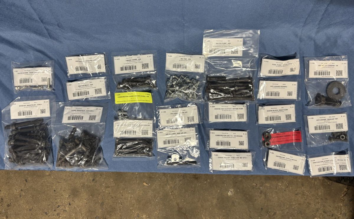 429CJ engine master fastener hardware kit