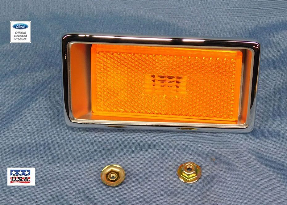 Left front marker light and bezel NEW