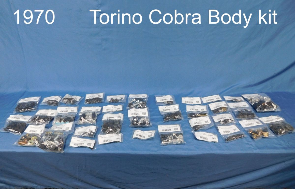 1970 Torino Cobra master body fastener kit AMK 487 pieces