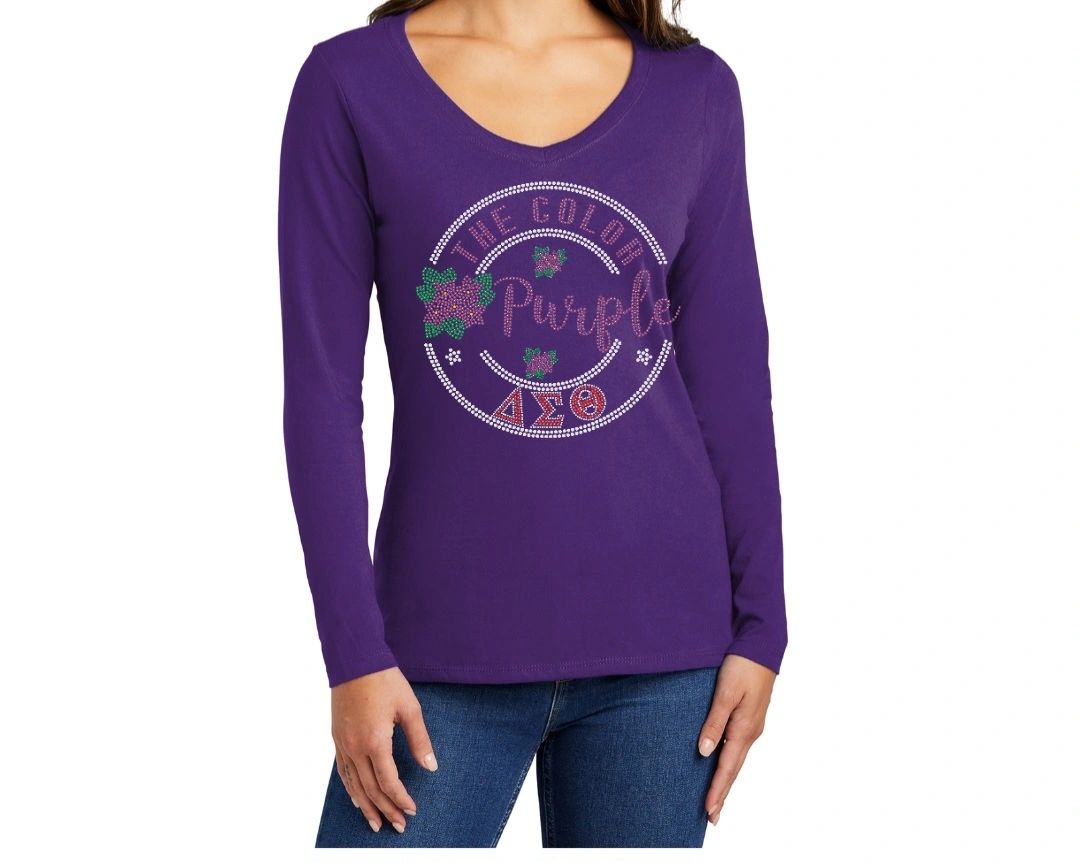 Long Sleeve Color Purple Delta