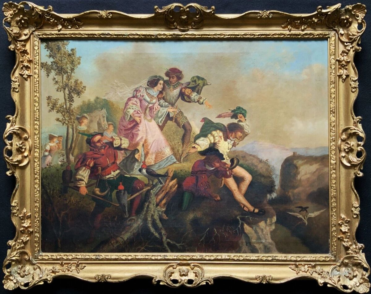 Aft Jean-Baptiste Joseph Pater (1695-1736 French) GROUP OIL PORTRAIT ...