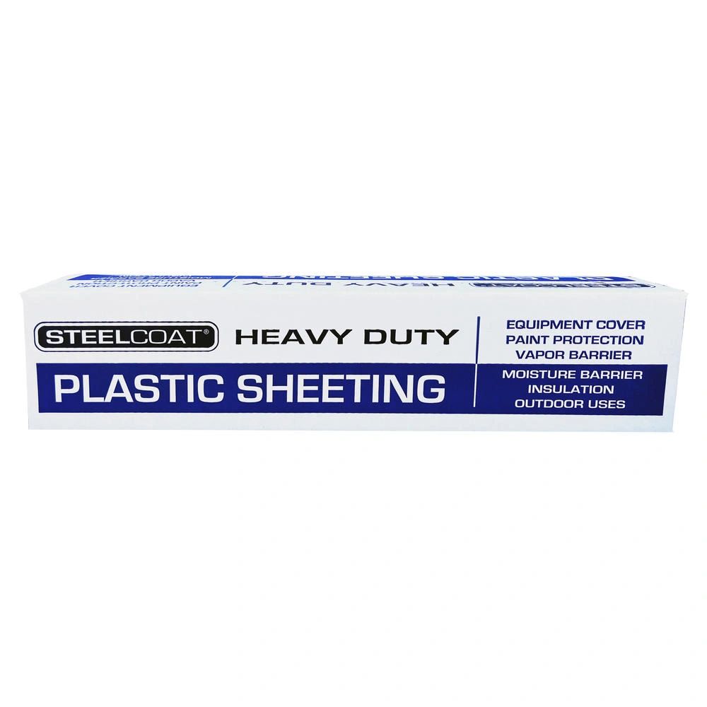 STEELCOAT CLEAR HEAVY DUTY PLASTIC SHEETING VISQUEEN - VARIOUS SIZES ...