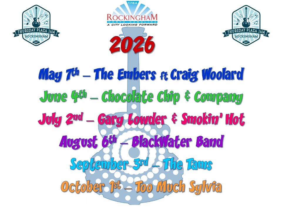 2026 Rockingham Plaza Jam Line-Up!