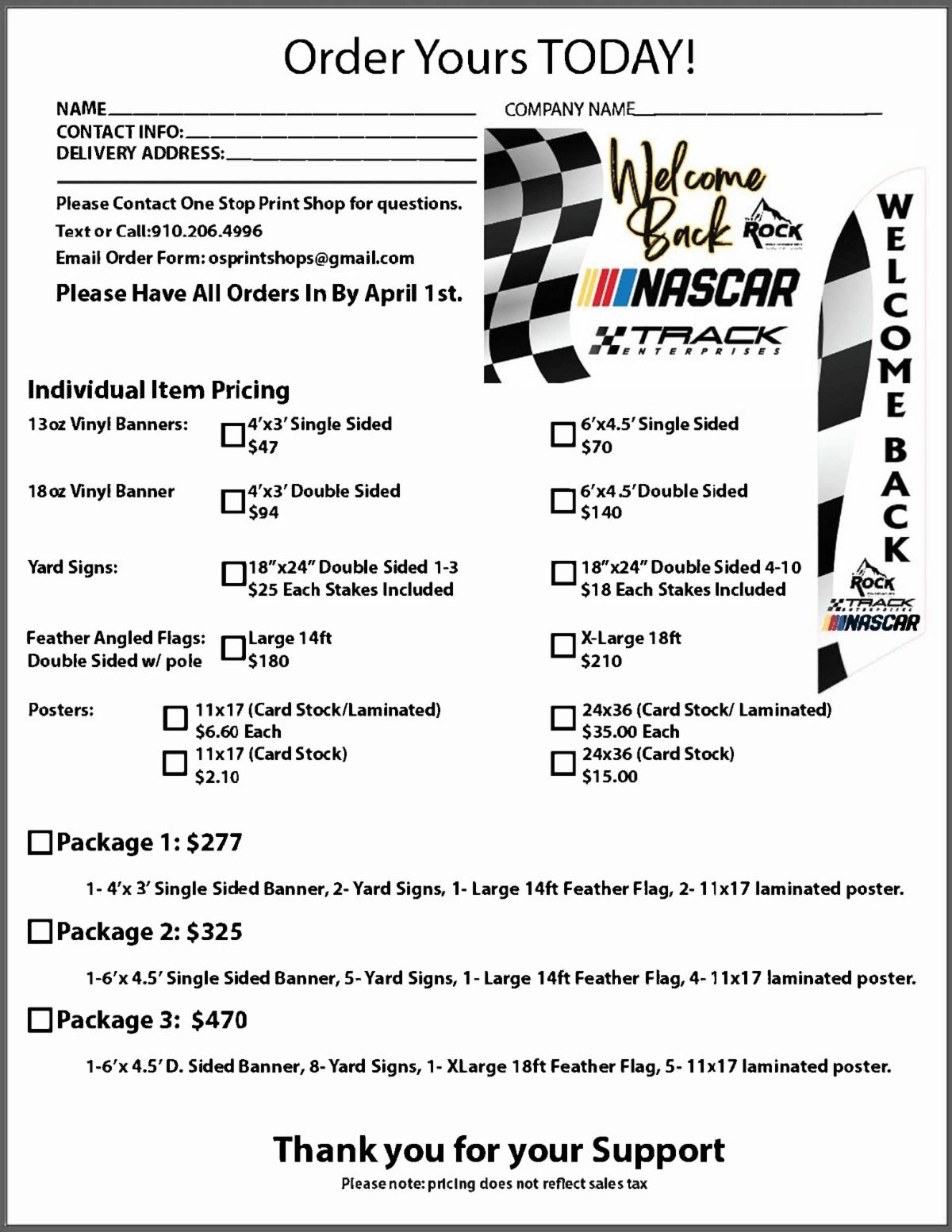 Welcome Back, NASCAR Signage!