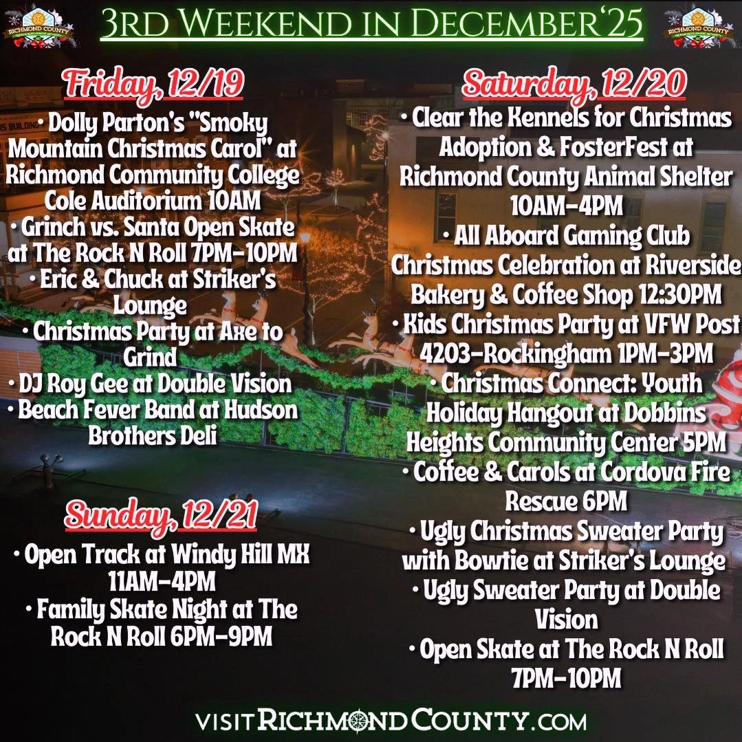 3rd Weekend in December 2025