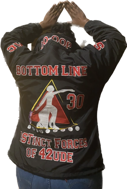 Personalized Line Jacket with Custom Middle Back-Sisterhood Month Special