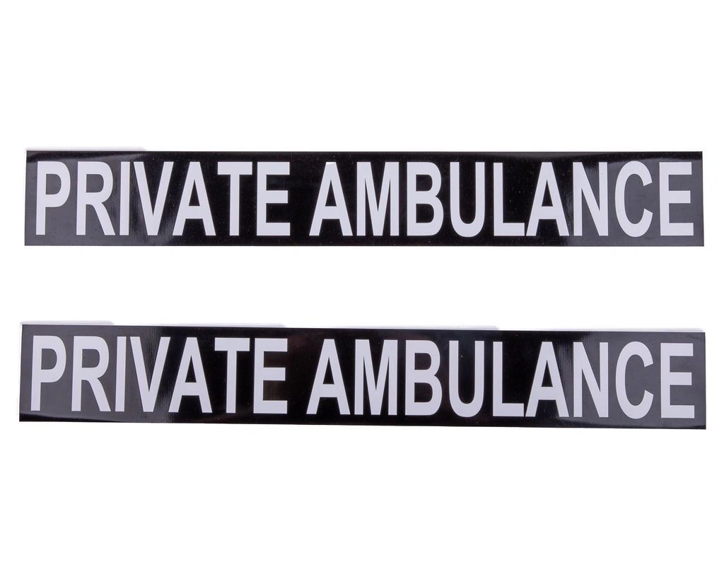 Private Ambulance Magnetic Removal Signage