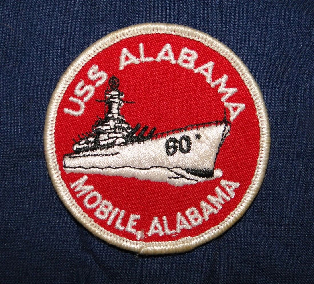 US NAVY USS ALABAMA PATCH