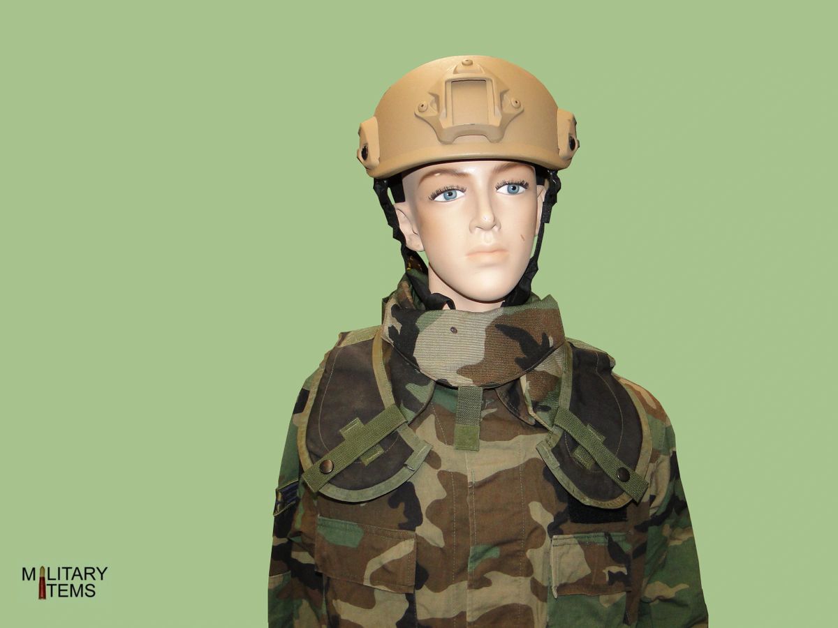 US Army Interceptor Yoke and Collar with Throat Protector (4609)