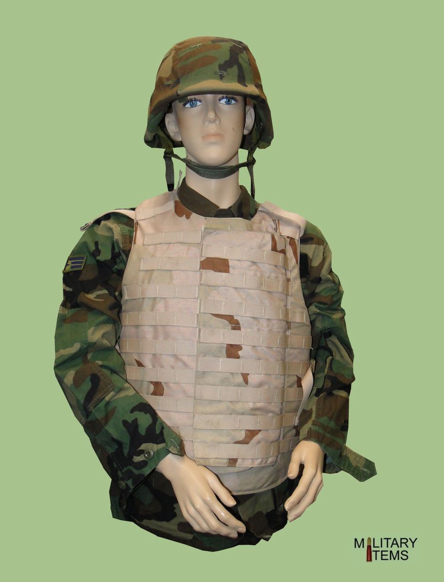 US Army DCU Interceptor Base Vest Armor - Large (4616)