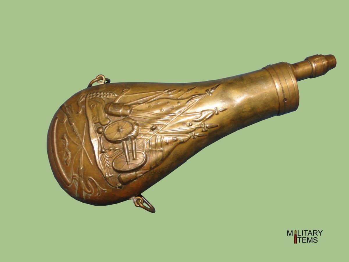 Vintage Colt Walker Powder Flask - Italian Made (4687)