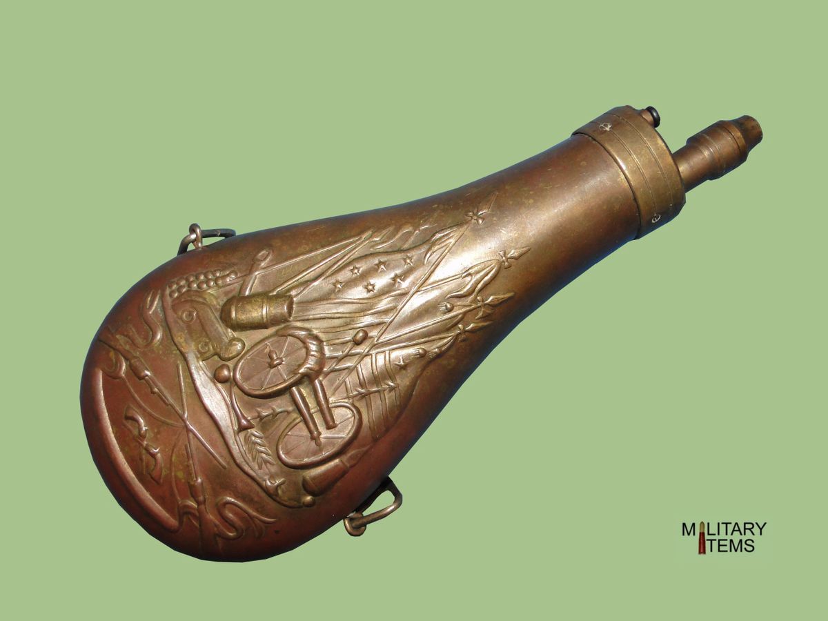 1800s Colt Walker / Colt Dragoon Powder Flask (4688)