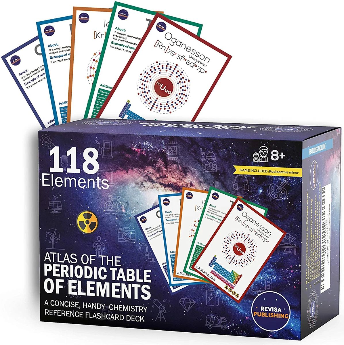 Periodic Table of Elements Laminated Flashcard Science kit