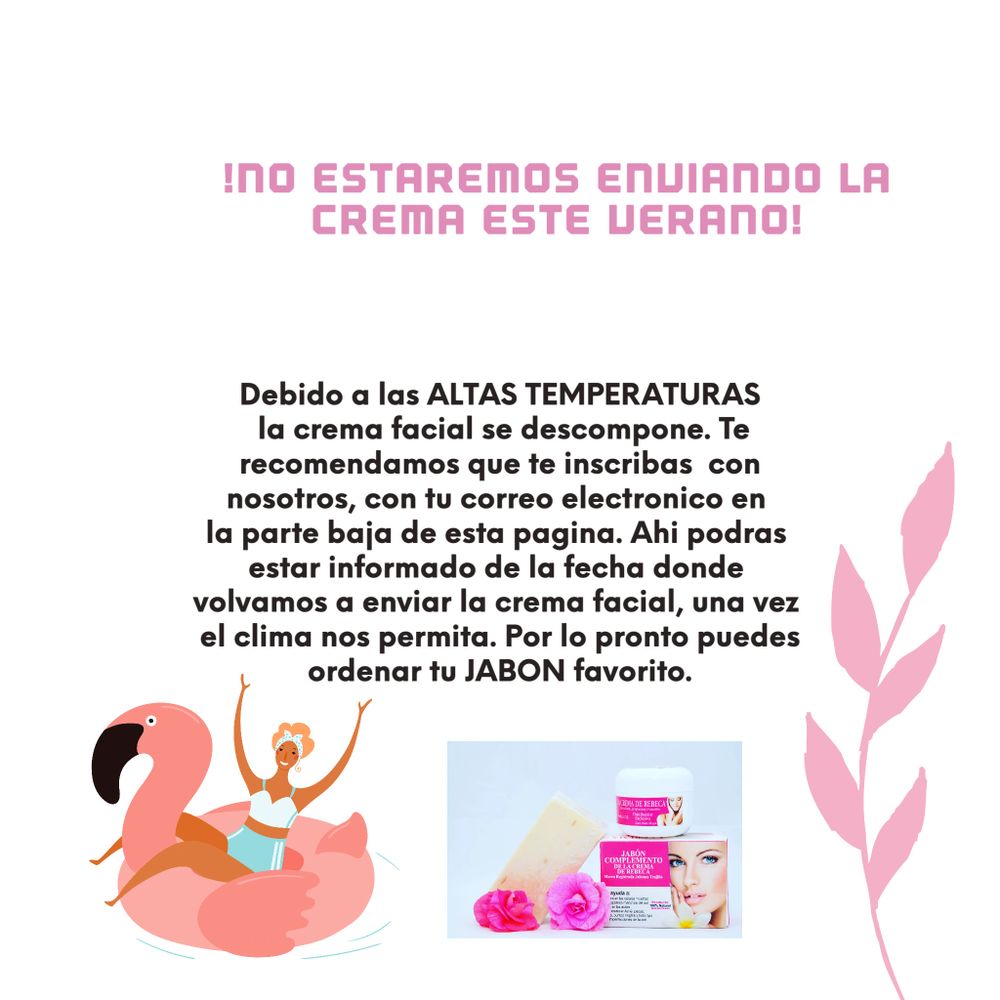 La Crema de Rebeca - Best Face Moisturizer, Skin Care, Facial Cream