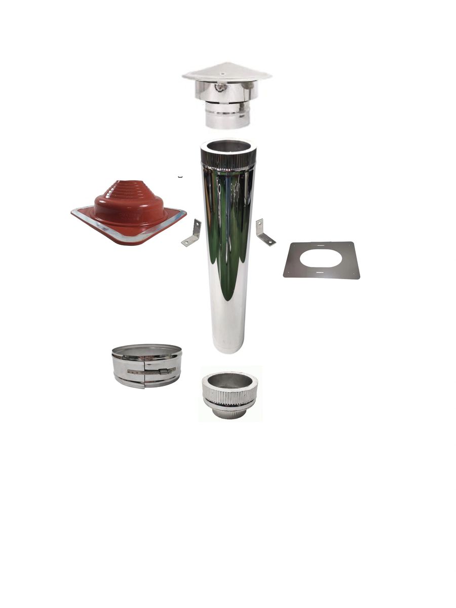 4” Stovepipe Exit Kit - Silicone Flashing