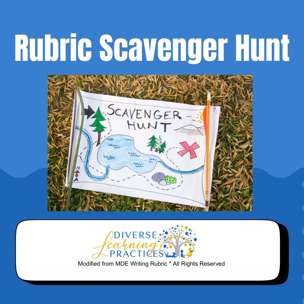 I.O.U.M Writing Rubric Scavenger Hunt