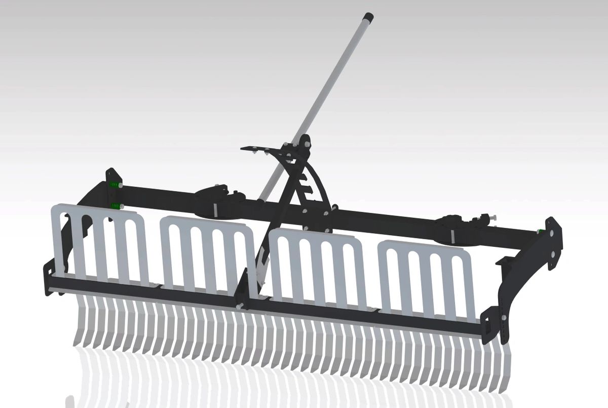 RAKE II STATIONARY RAKE WITH LEAF PUSHERS