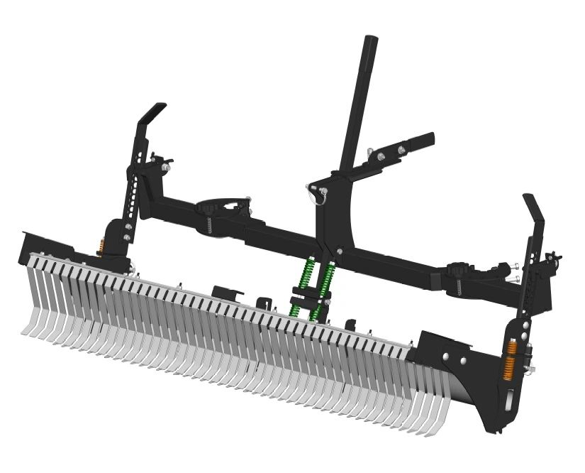 Swinging Toolbar and Rake attachement