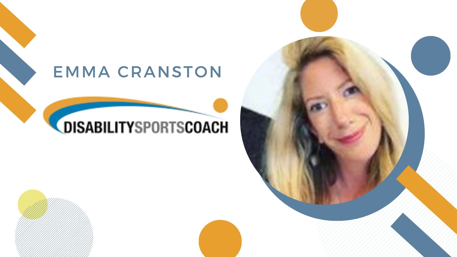 Meet Emma Cranston From Disability Sports Coach
