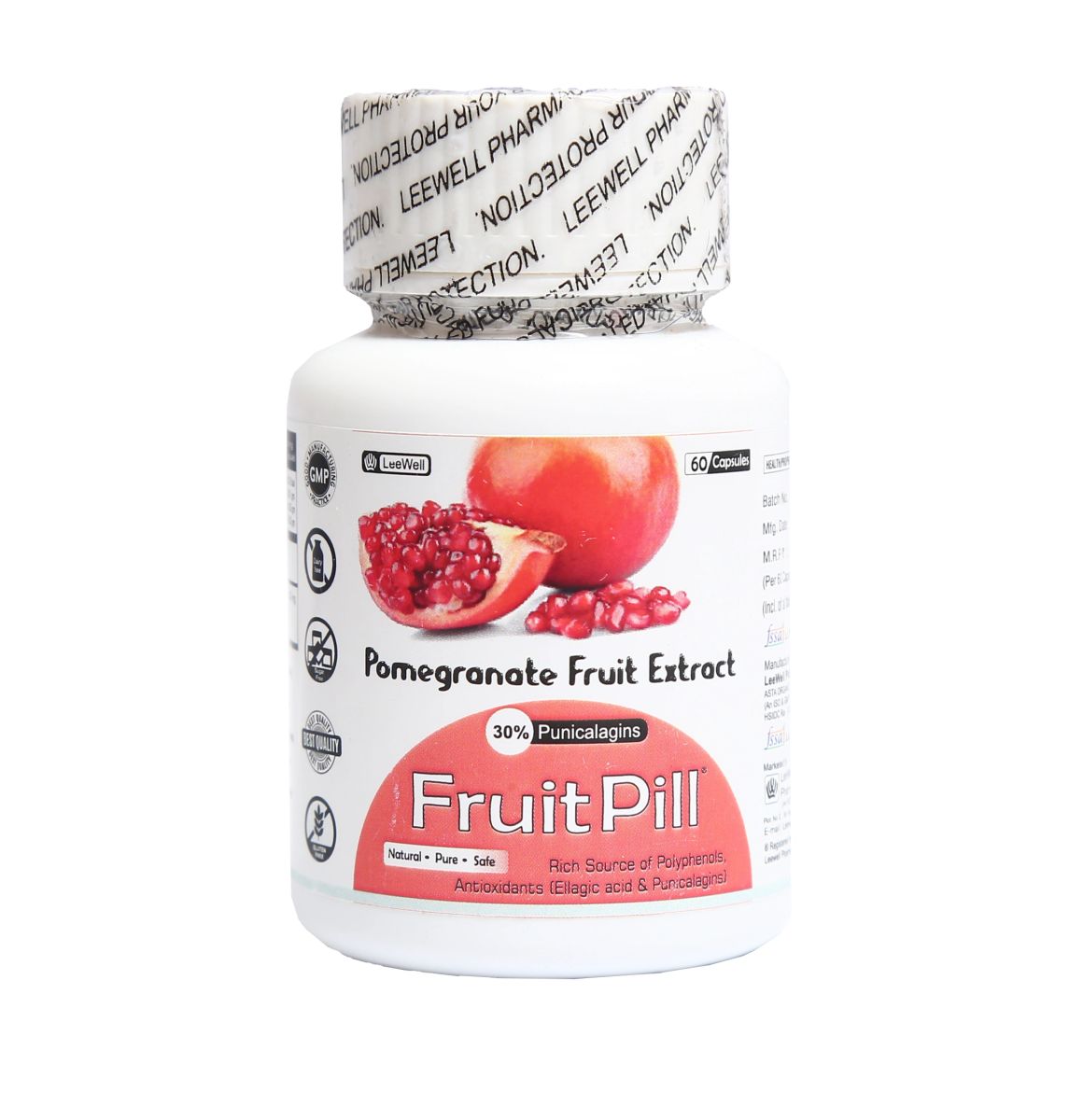 Fruit Pill Pure Pomegranate Dry Fruit Extract - A Plant Based Super ...