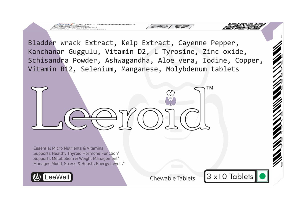 Leeroid Chewable tablets | Support Thyroid health | Bladder wrack ...