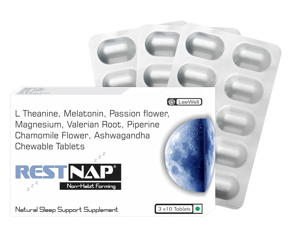 Restnap Chewable for Restful Deep Sound Sleep | Enhances Sleeping ...