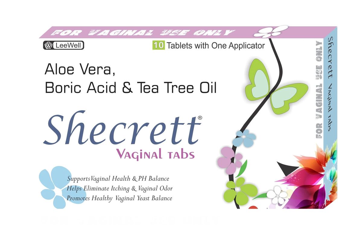 Shecrett Vaginal tabs Boric Acid Suppositories for Yeast Infection ...