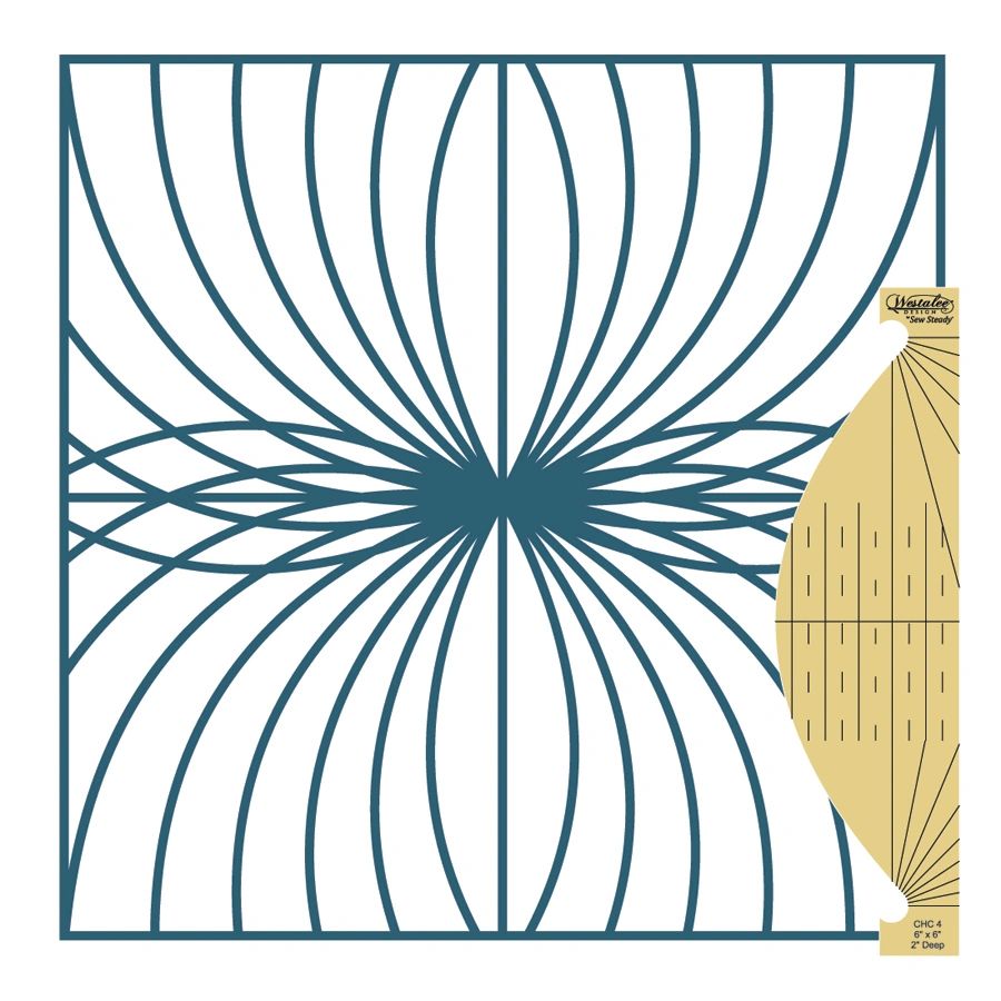 Curved Crosshatch Template