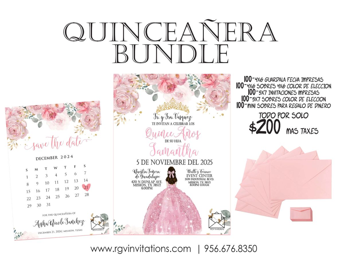 Quinceañera Printed Bundle