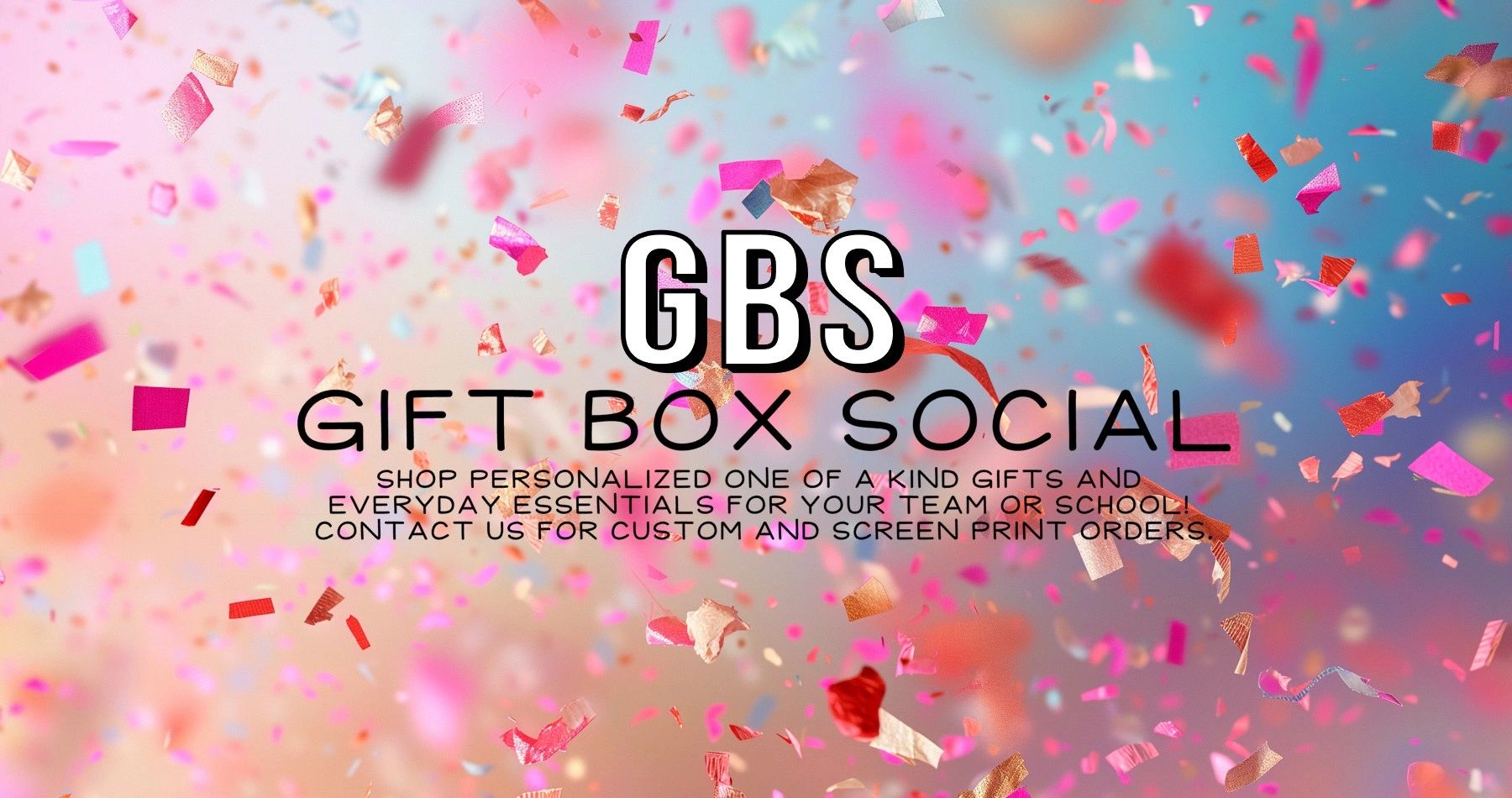 Gift Box Social - Monogram, Tote Bag, Water Bottle