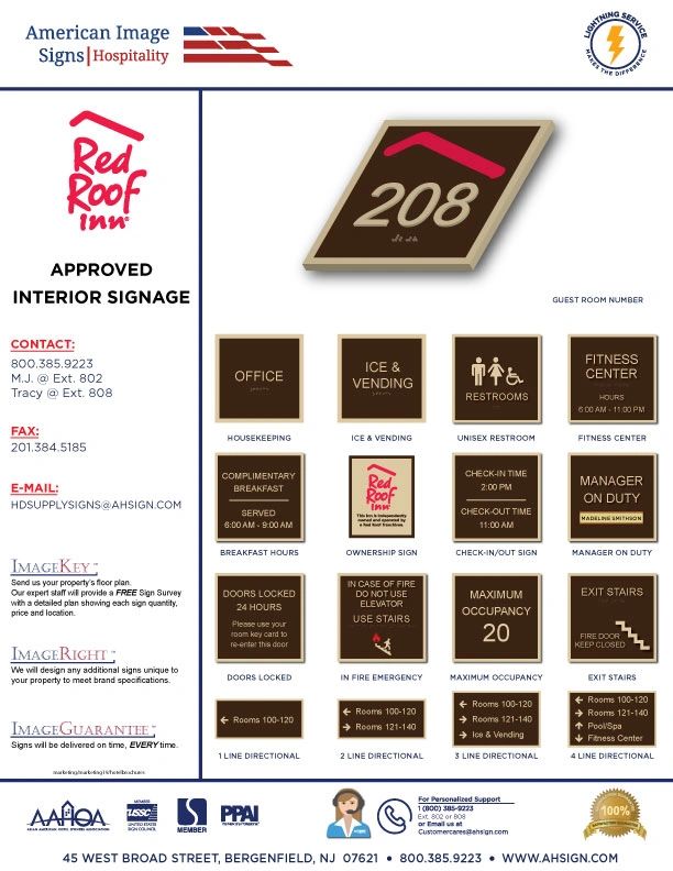 Red Roof Signs by American Image