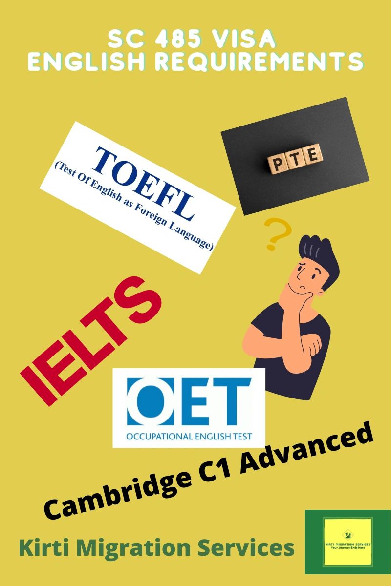 SC 485 Visa English Requirements