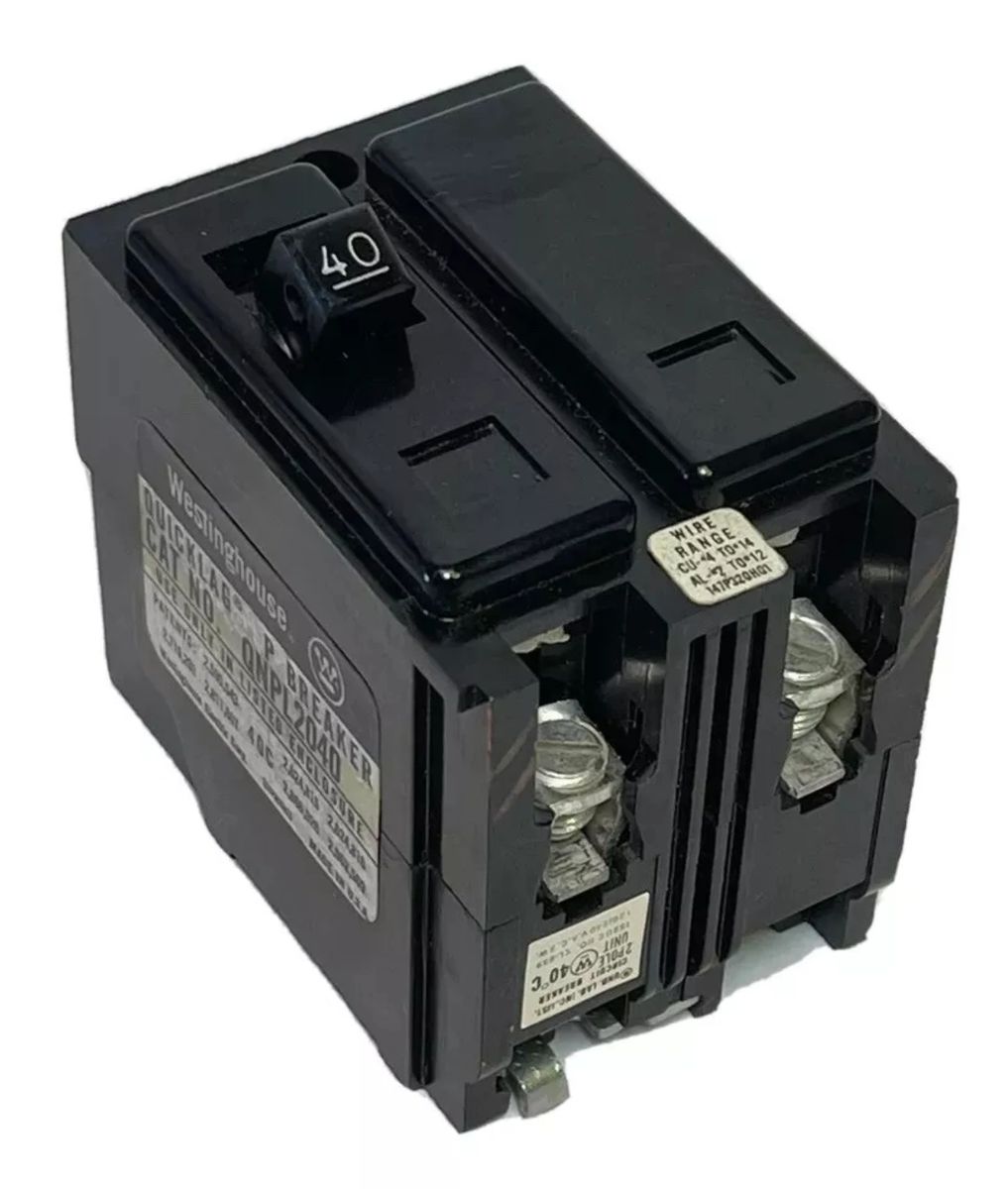 New Westinghouse QNPL2040 2 pole 40 amp 120/240V Plug Quicklag P ...