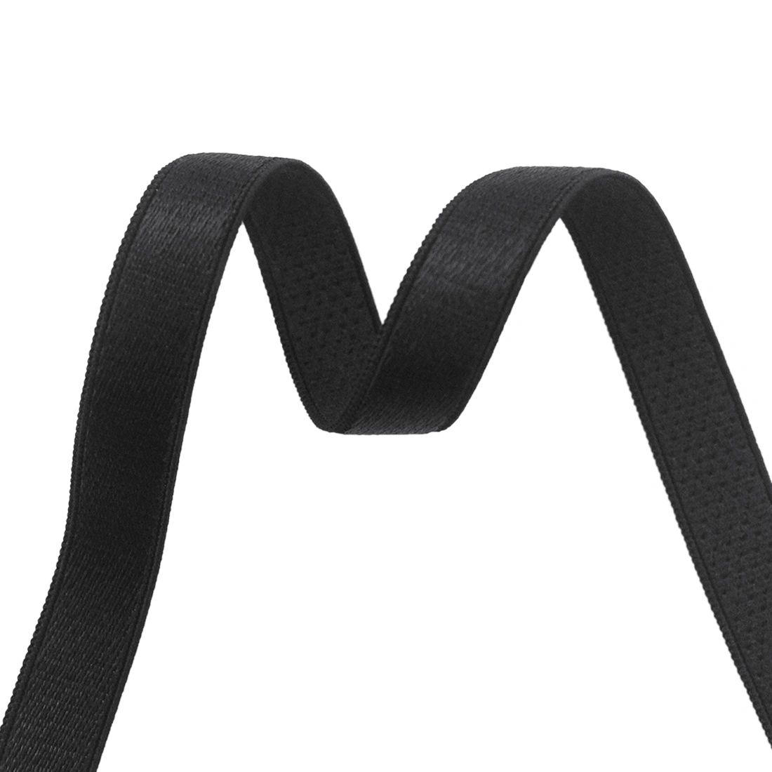 Overlock Satin Strap Elastic - 1/2" Black