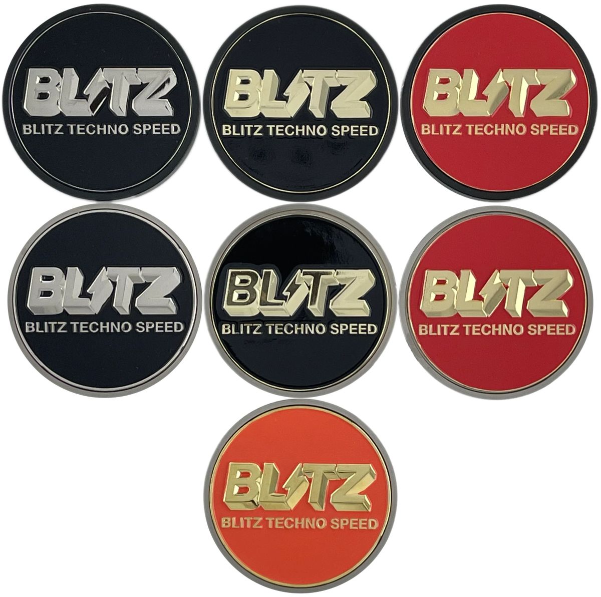 BLITZ Technospeed Z1 Titanium Reproduction Center Caps, Set of 4
