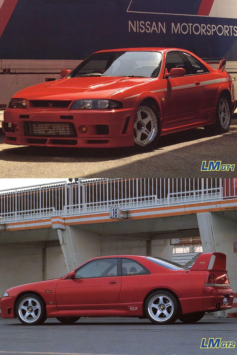 Nismo Road-Going Wheels Brochure Reproduction of Red R33 Spread, 24" x ...