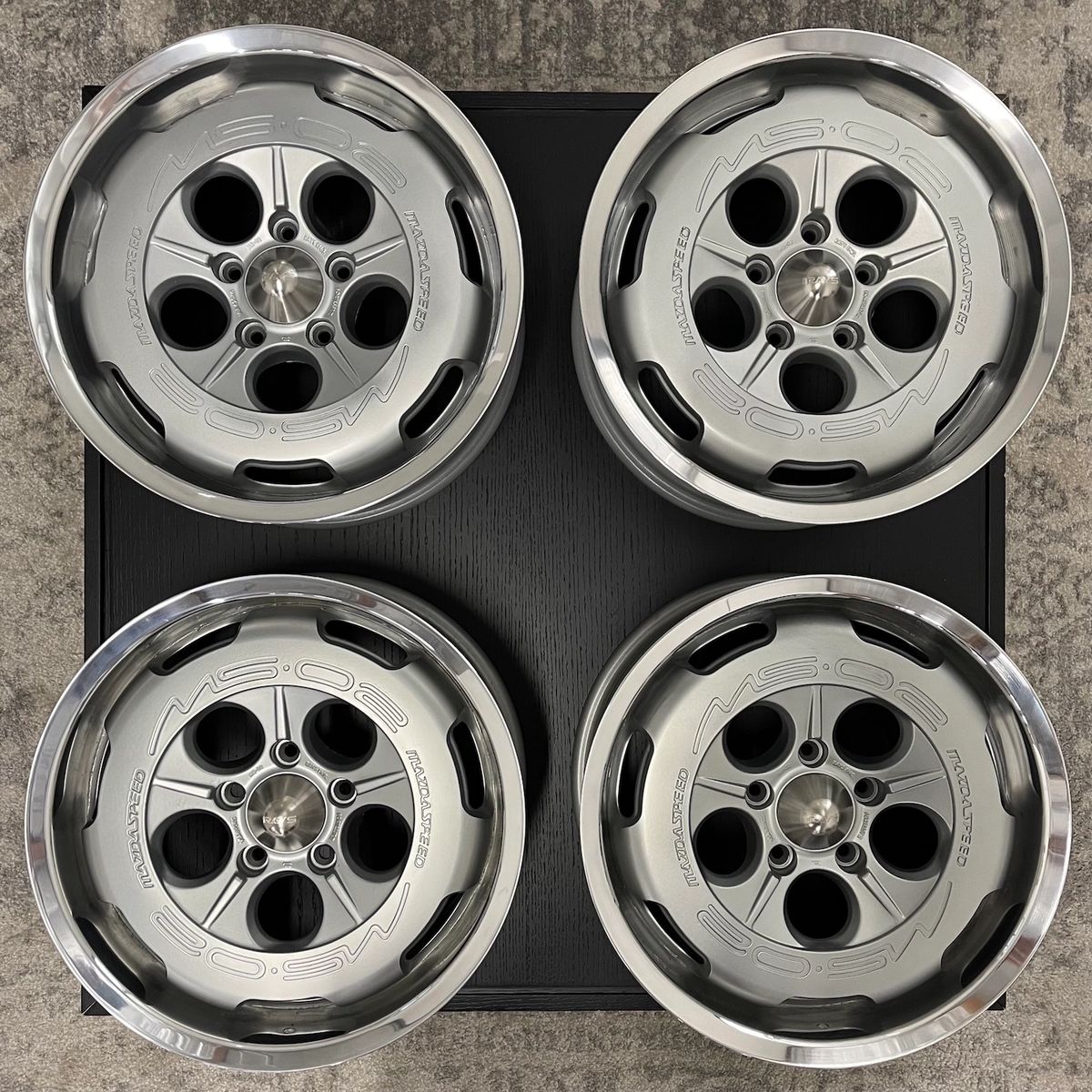 RAYS MAZDASPEED MS-02 17" X 8" +38 (SQUARE), SET OF 4 - JDM Gurus ...