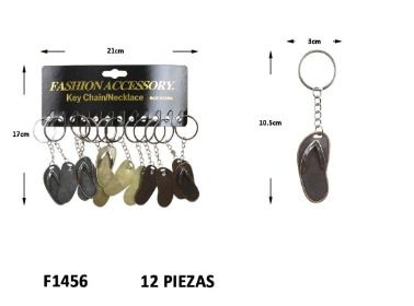 LLAVERO METAL F1456 CHANCLA (12 PZAS)