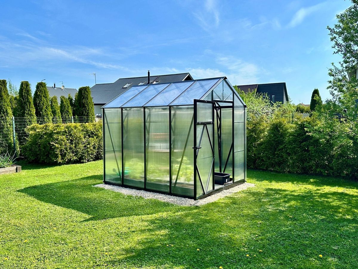 6.5ft Wide Eco LUX Color Frame Greenhouse - 2025 Models Black Edition