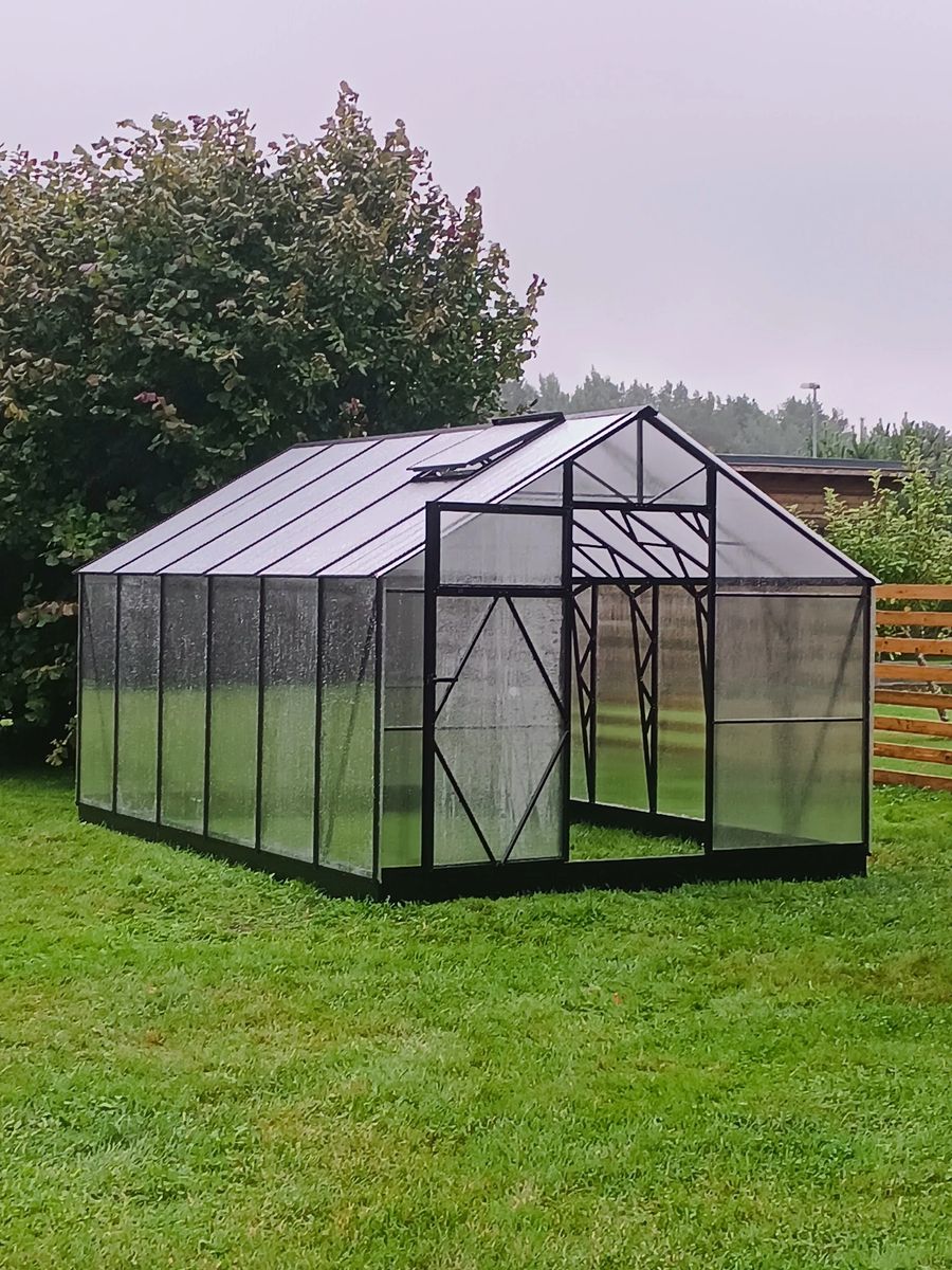 10ft Wide Color Frame Eco LUX Greenhouse - Black Edition