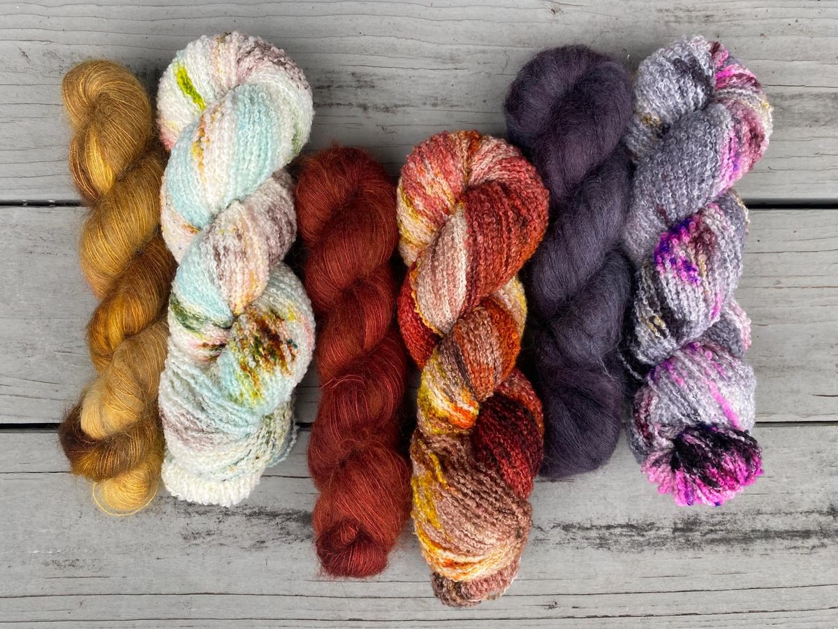 Color Wheel Yarns Boucle & Mohair Kits