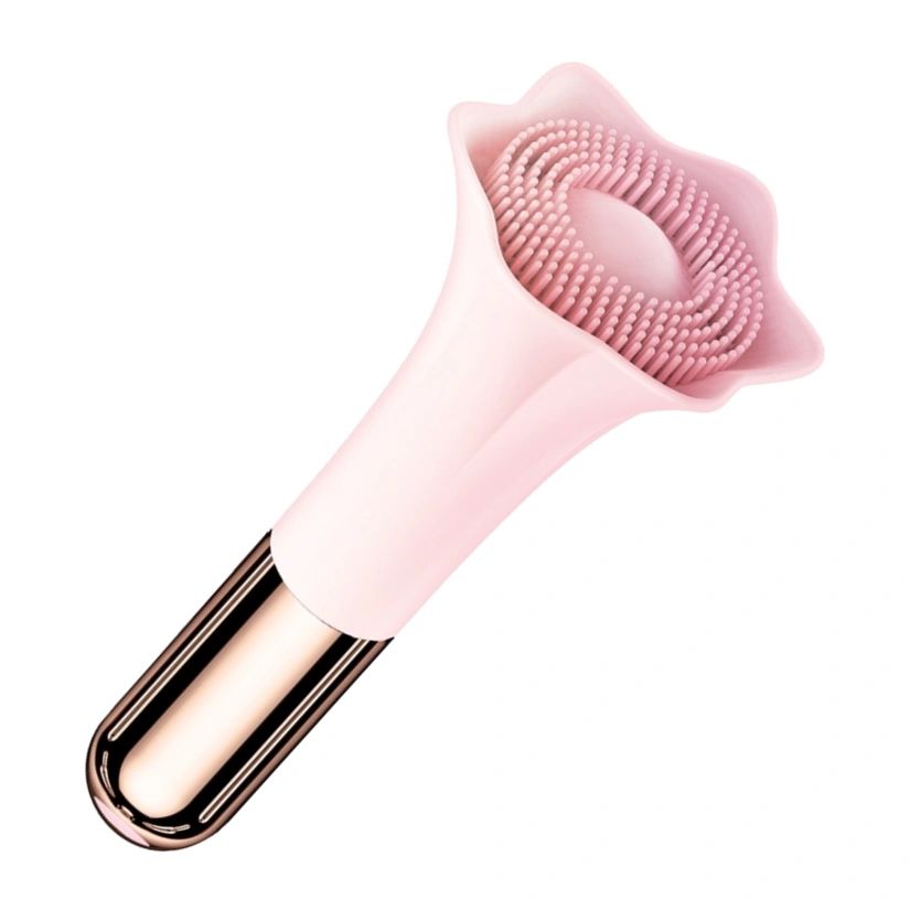 Goddess Pink Lily Massager With Fluttering Petals and Texture-Rich Center